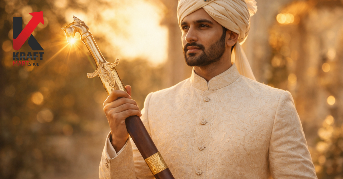 KraftMart | Indian Wedding Swords | Handcrafted Rajput Talwar